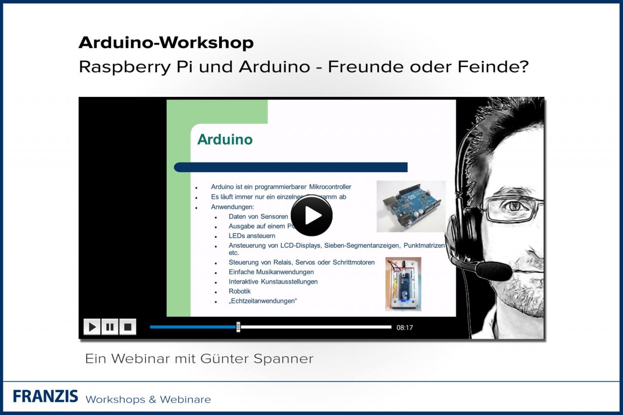 Workshopvideo: Raspberry Pi und Arduino: Freunde oder Feinde? | FRANZIS